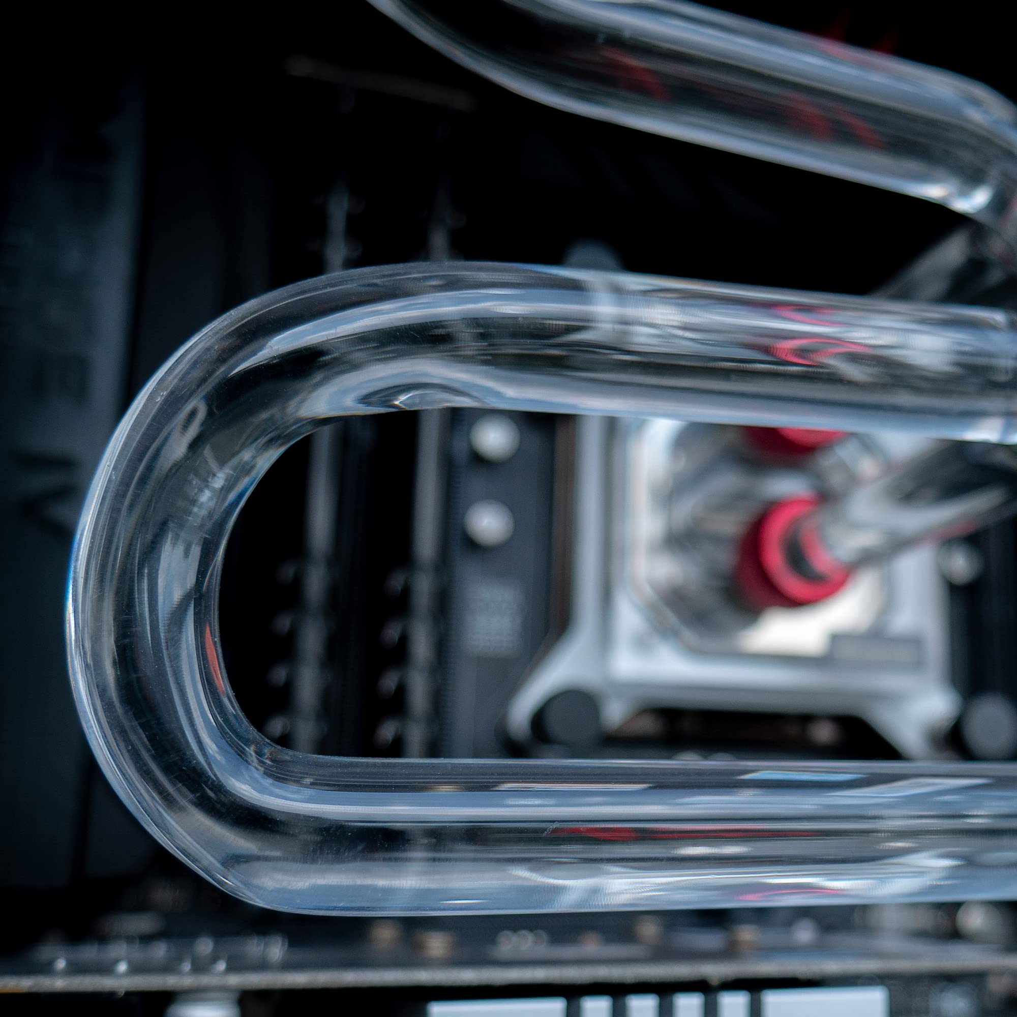 uxcell PETG Tubing Hard Tube 10mm ID, 14mm OD, 0.5m/20inch Length, Clear for PC Water-Cooling System 4pcs