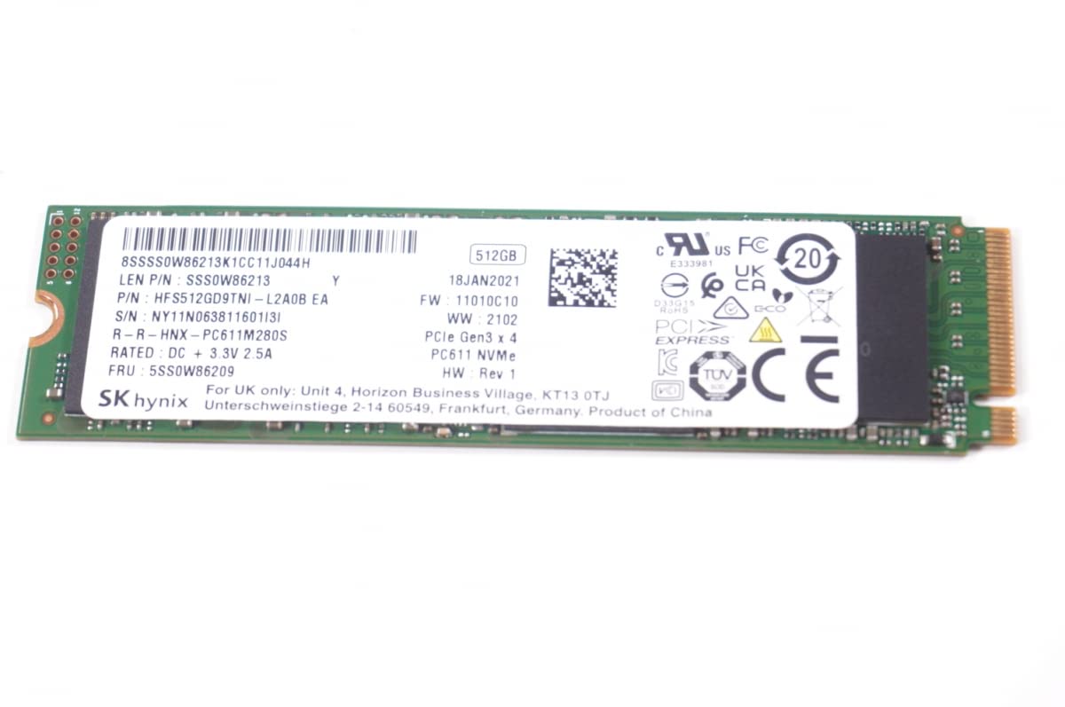 FMB-I Compatible with HFS512GD9TNI-L2A0B Replacement for Hynix 512GB PCIe Gen3 x 4 NVMe SSD Drive