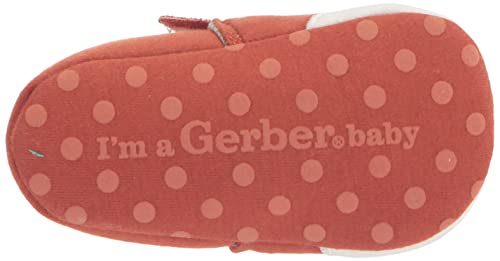 Gerber Baby Moccasins Crib Shoes Newborn Infant Neutral Boys Girls, Fox Orange, 0 3 Months Unisex