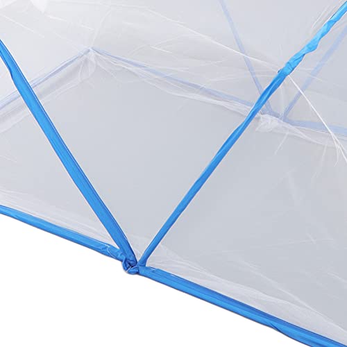 125 x 70 x 50cm Mosquito Net for Baby Mosquito Tent, Mosquito Net Tent Easy to Store Transparent Portable to Your Room (Blue)