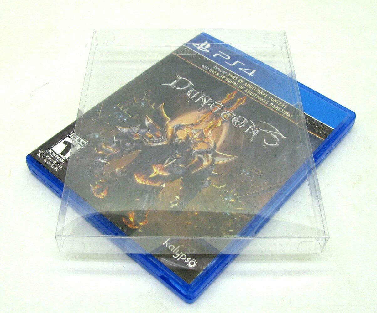 10PCS CLEAR PLASTIC PROTECTIVE BOX PROTECTORS CASE For SONY PLAYSTATION PS4 CIB GAME