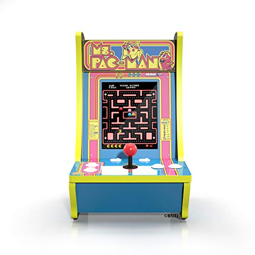 Ms Pacman Arcade 1 Counter-Cade Top Real Feel Arcade Controls! 15.75" High Includes Power Adapter, Instructions, and Ms. Pac-Man 1 Up Arcade