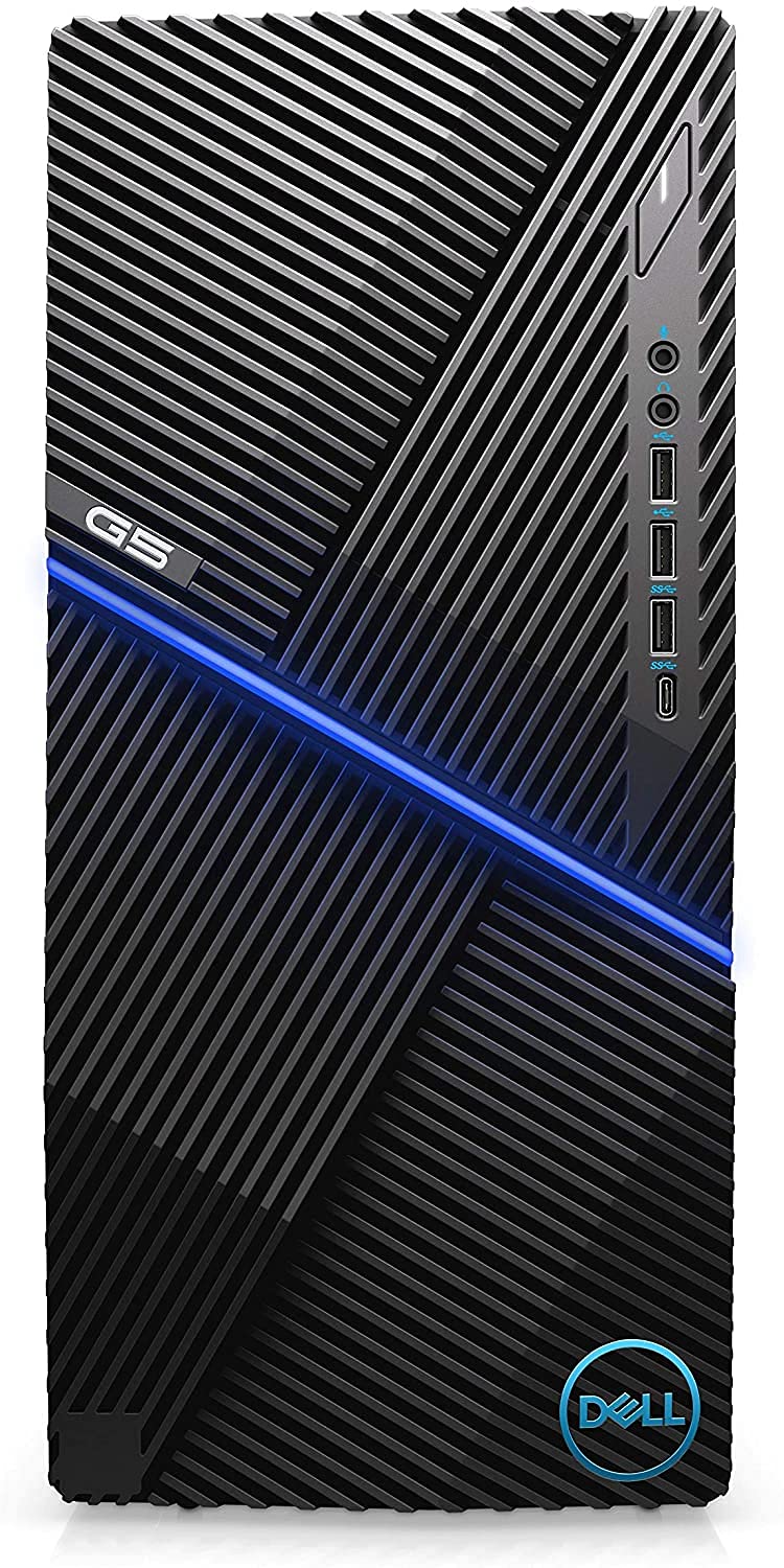 DELL 2021 G5 Gaming Desktop, Intel Core i5-10400F, GTX 1650 Super, 16GB DDR4 RAM, 2TB HDD, WiFi, HDMI, Wired Keyboard&Mouse, Win 10 Home