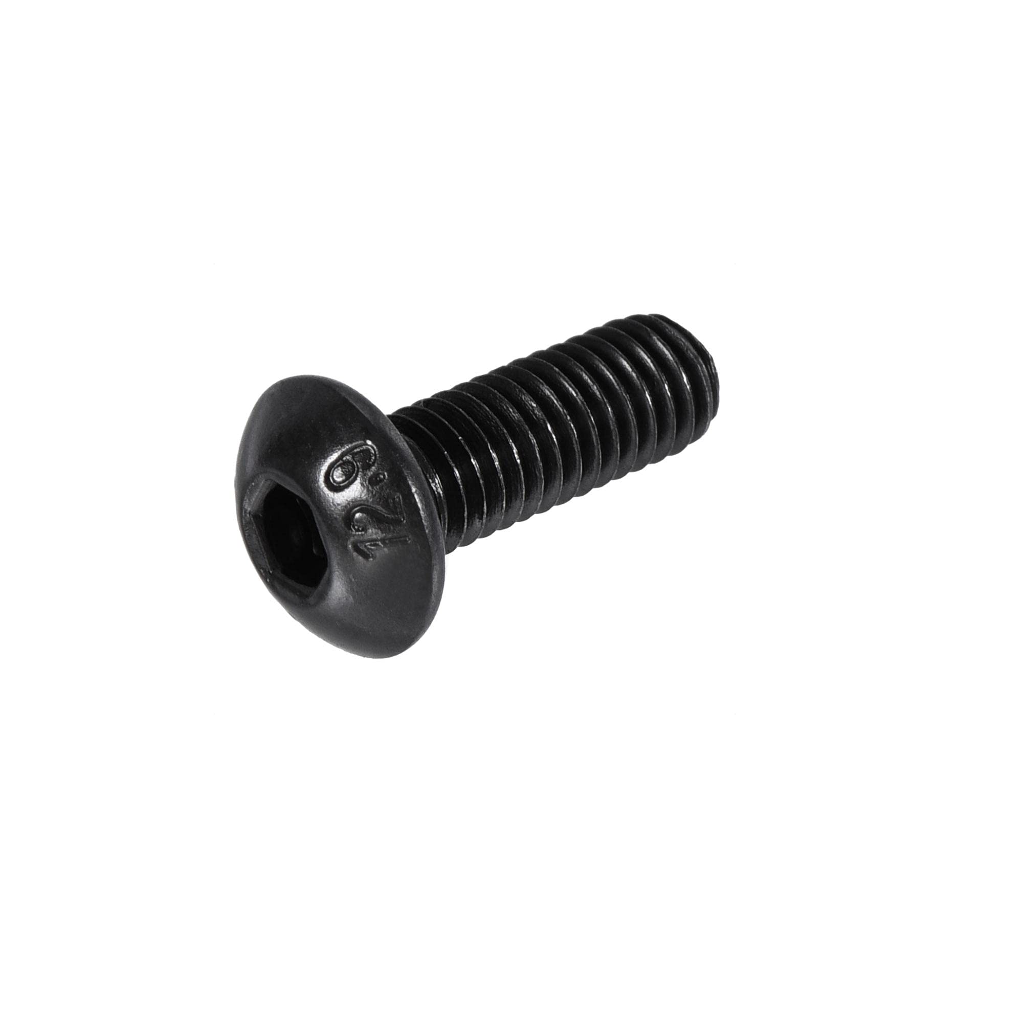 uxcell M5x14mm Hex Socket Button Head Cap Bolts Screws Carbon Steel 50pcs