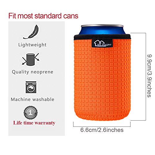 WKieason 12oz Standard Can Sleeves Insulators Sleeves Standard Can Covers 12OZ Beer Bottle Sleeves Coolers Holder Non-slip Neoprene Can Coolier Sleeves 4PC Pack (12oz standard-4pcs)