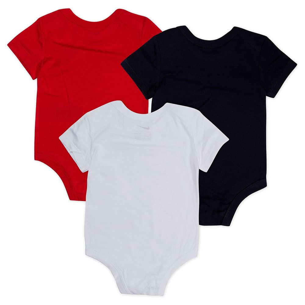 Nike Infant Baby Bodysuits 3 Pack (U_R(56F096-695)/W_O, 6 Months)