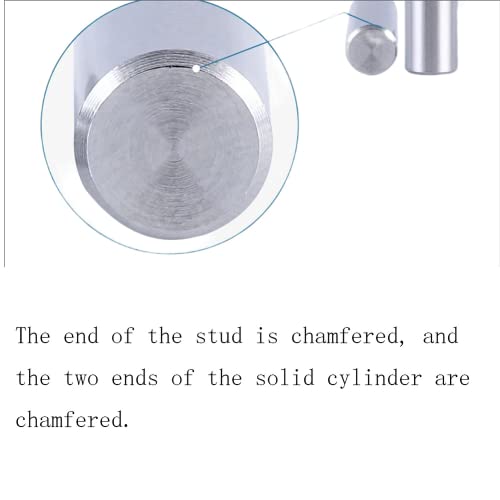 100 Pieces 304 Stainless Steel Cylindrical locating Dowel pin,Diameter 0.8mm; Total Length 3mm.