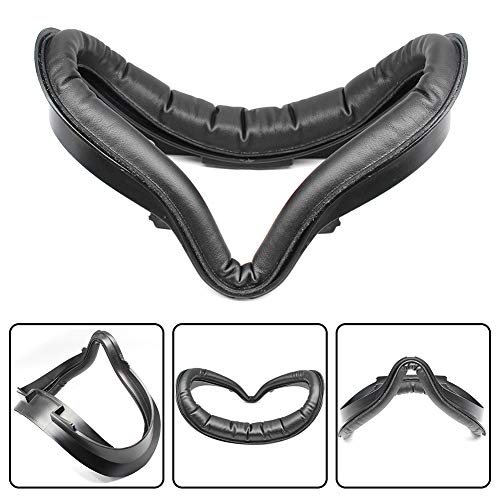 CALIDAKA Vr Facial Interface Bracket Compatible with Oculus Quest 2, Universal Pu Leather Foam Face Guard Pad, Washable Replace Face Pads Accessories Detachable Face Protector Pad