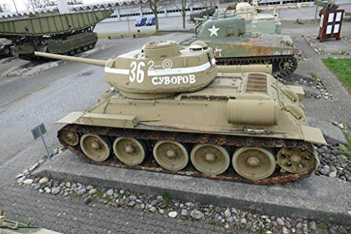 AEVVV T 34 85 Suvorov Soviet Russian Tank Model Kits Scale 1:35 - WW2 1/35 Scale Military Models T34 Tank Building Kit Assembly Instructions in Russian Language