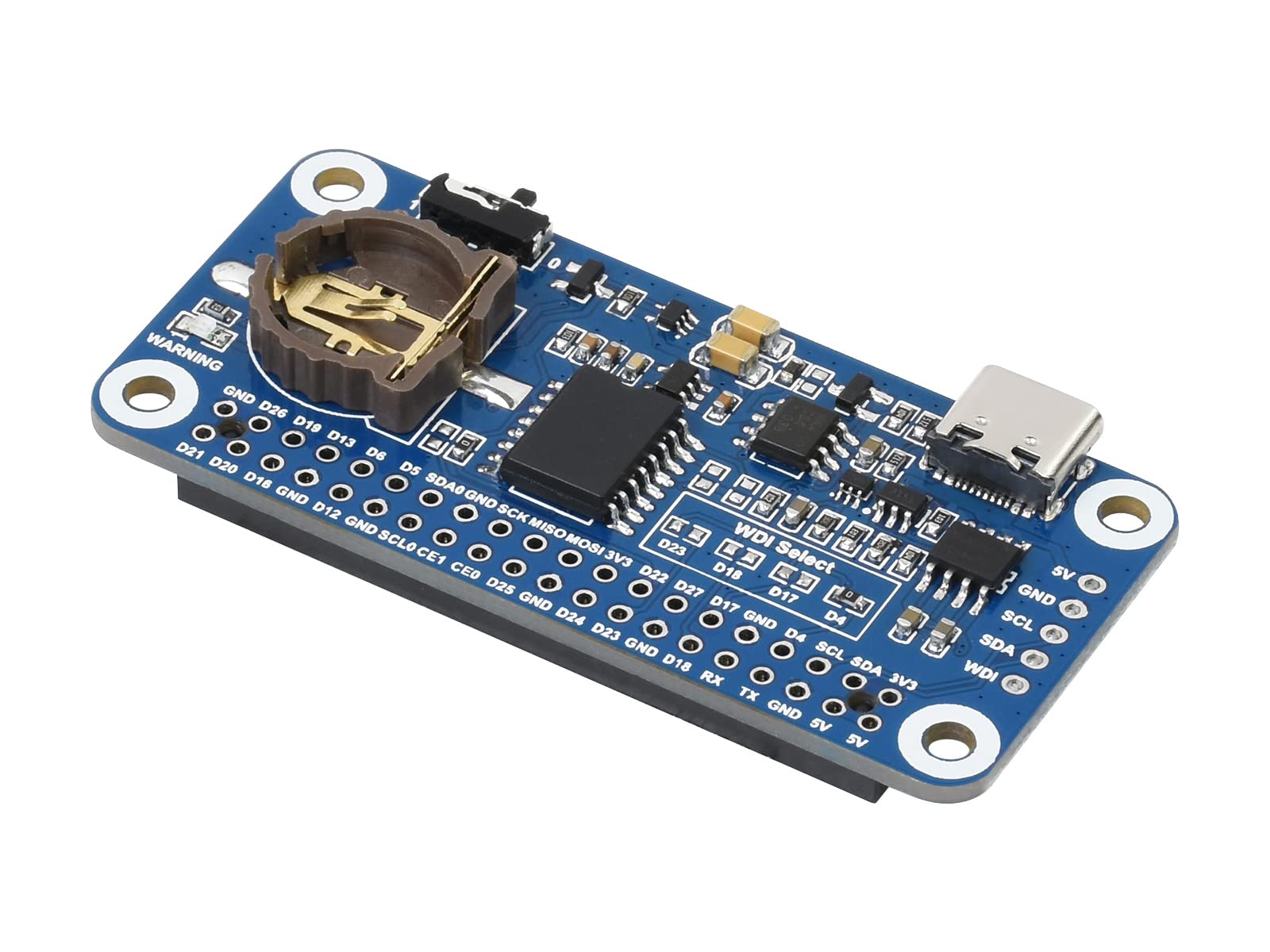 Waveshare RTC WatchDog HAT for Raspberry Pi Auto Reset High Precision RTC Real time clock Compatible with Jetson Nano