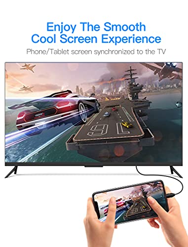 VENTION 4K Micro HDMI to HDMI Cable 6FT - High Speed HDMI to Micro HDMI Cord Adapter Support 3D Full HD 1080P Compatible with Laptop Camera Connected to Monitor Projector