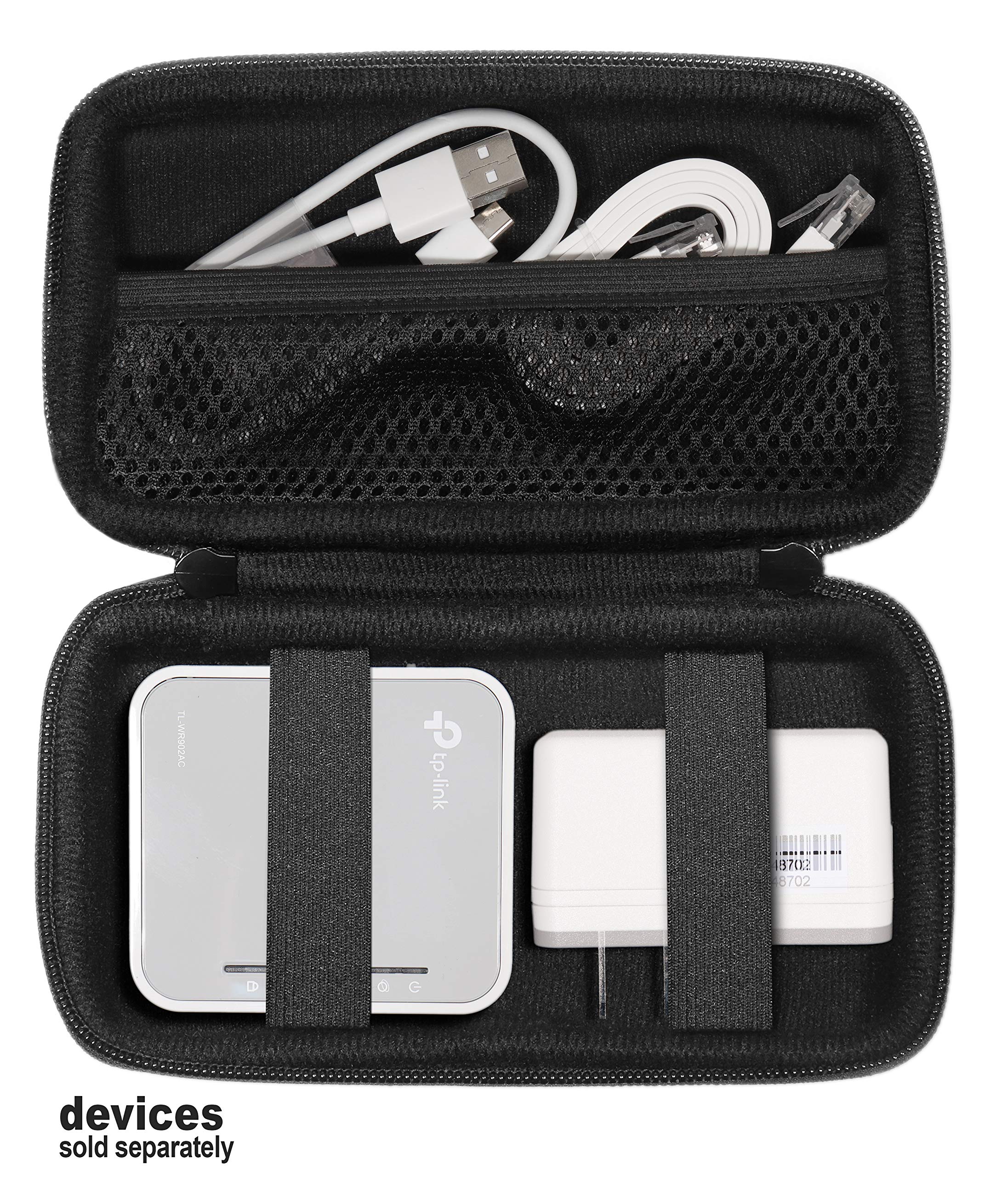 CaseSack Case for TP-Link AC750 Wireless Portable Nano Travel Router and WiFi Range Extender, N300 Wireless Portable Nano Travel Router
