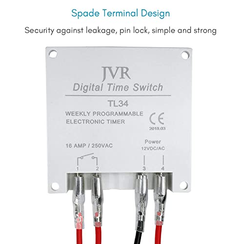 12V Timer Switch - Programmable, DC/AC/Solar Battery Powered | 12 Volt Timer Relay