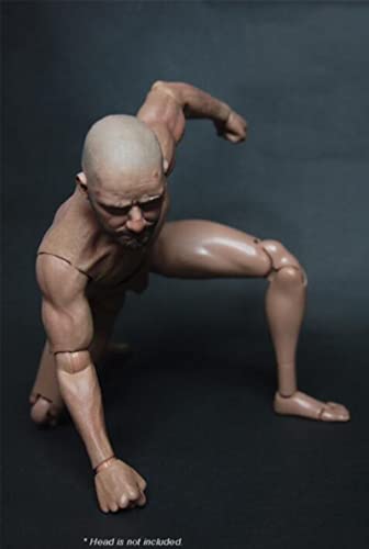 12'' Muscular Body,Male Flexible Action Figure Body Doll for 1:6 Scale Head Sculpt Carved