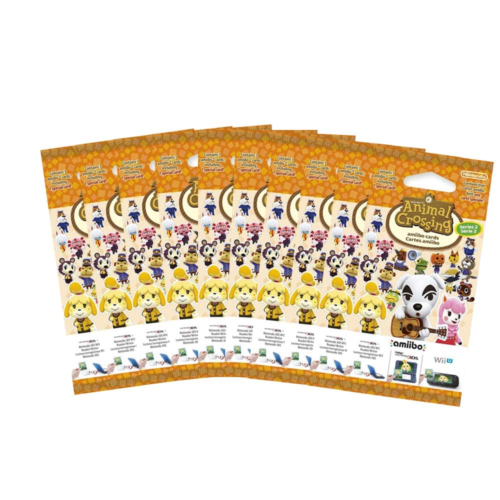 10 x Animal Crossing Amiibo Cards Series 2-30 Cards Total