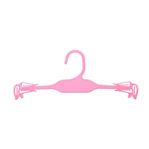 WellieSTR Plastic Hangers Sleek, Great for Bras/Panties/Underwear, 10-Inch (Pack of 50 ,Pink)