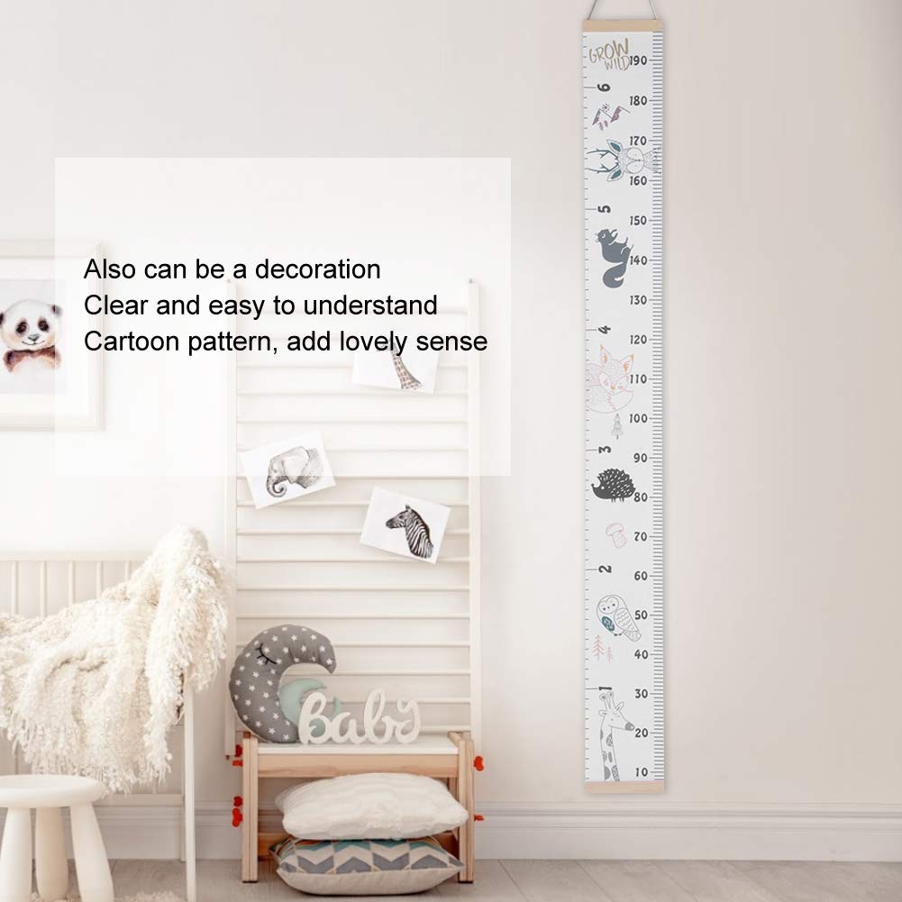Wall Height Chart, Baby Growth Chart Cute Wall Ruler Growth Chart for Baby Girls Boys Toddler Bedroom(1, Blue) height chart kid