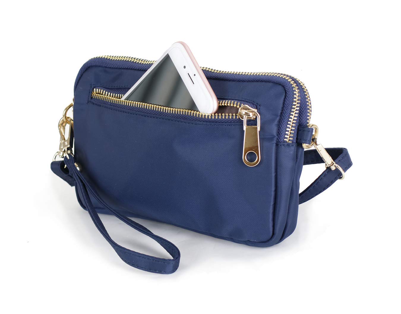 22Tote Small Lightweight Nylon Crossbody Bag (Navy)