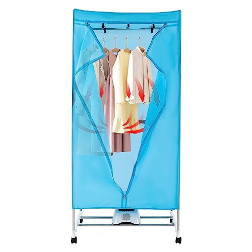 1000W Portable Dryer, Electric Clothes Dryer Machine Double Layer Stackable Clothes Drying Rack for Apartments, Laundry, RV, 110V