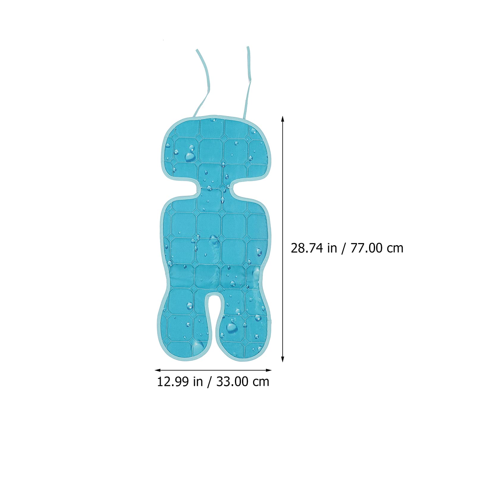 NUOBESTY Baby Seat Liner Ice Silk Infant Baby Stroller Mat Ice Silk Mesh Seat Pad Breathable Cushion LinerAnti- Slip Seat Cooler Summer Cushion for Stroller and Car Seat