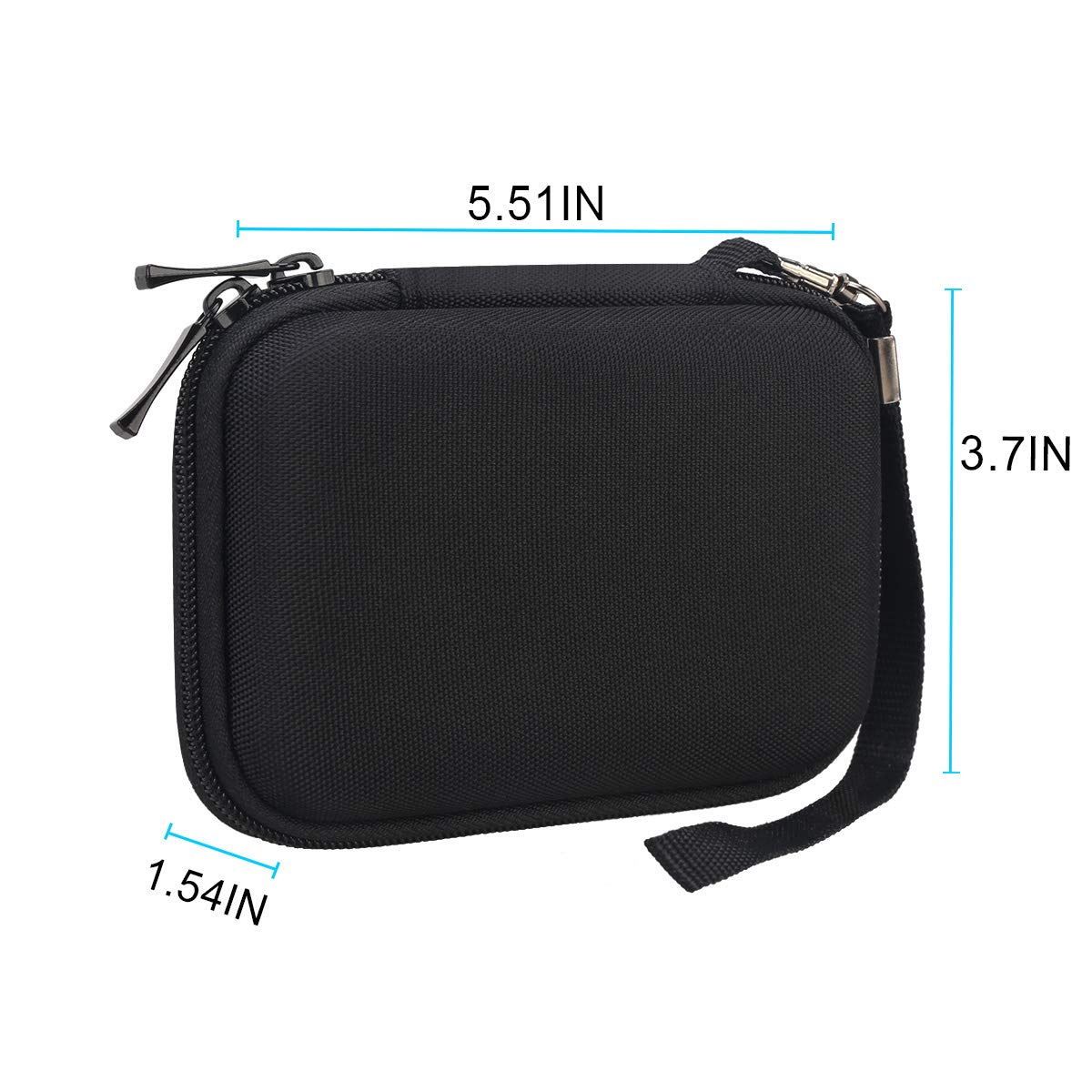 Lacdo Hard Carrying Case for Samsung T7 Shield / T7 / T7 Touch Portable Solid State Drives 500GB 1TB 2TB 4TB USB 3.2 External SSD Hard EVA Shockproof Storage Travel Bag, Black+Gray