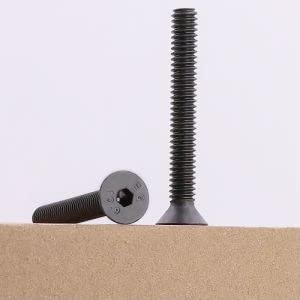 1/4-20 x 1-1/2" (20 PCS) Flat Head Socket Cap Screws, Black Oxide Finish, Hexagon Socket Countersunk Head Cap Screws, 10.9 Grade Alloy Steel, Full Thread, Coarse Thread, ASME/ANSI B18.3-8