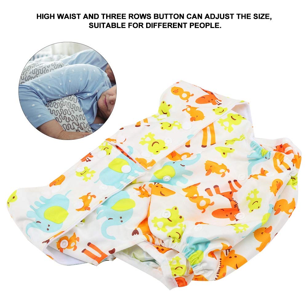 Anti-Leakage Adult Diapers, Adult Leakproof Underwear Washable Reusable Adjustable Breathable for Elderly(A51)