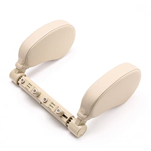 cxyhzq car seat headrest Pillow,Road pal headrest,Left and The Right 3 Levels Adjustable, U haped car leeping Pillow for Kids (Beige)