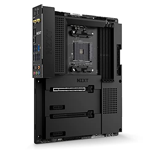 NZXT N7 B550 - N7-B55XT-B1 - AMD B550 chipset (Supports AMD Socket AM4 Ryzen CPUs) - ATX Gaming Motherboard - Integrated Rear I/O Shield - WiFi 6 connectivity - Black (Renewed)