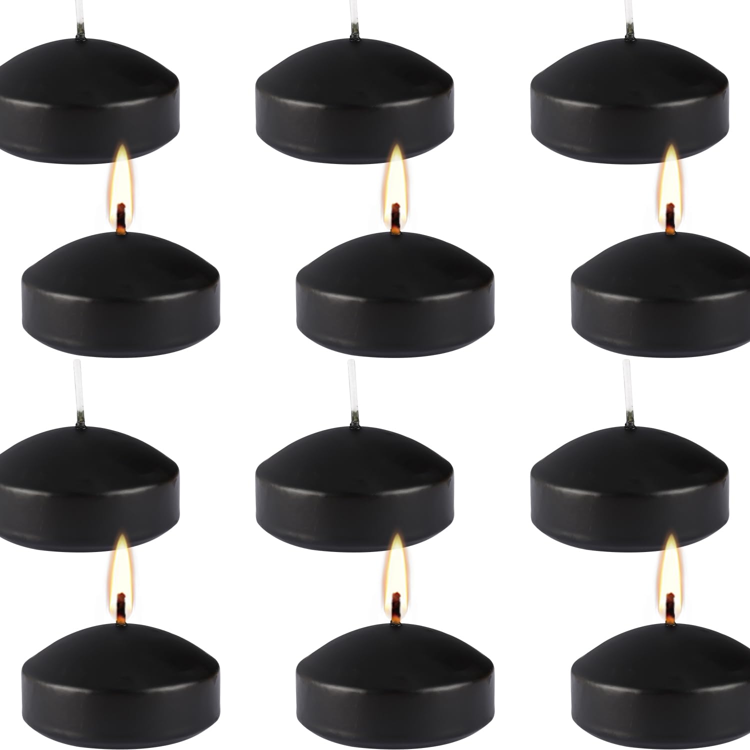 12 Bulk White Floating Candles-2 inch Unscented Tealights -for Romantic Weddings Decorations Pool Centerpieces Parties