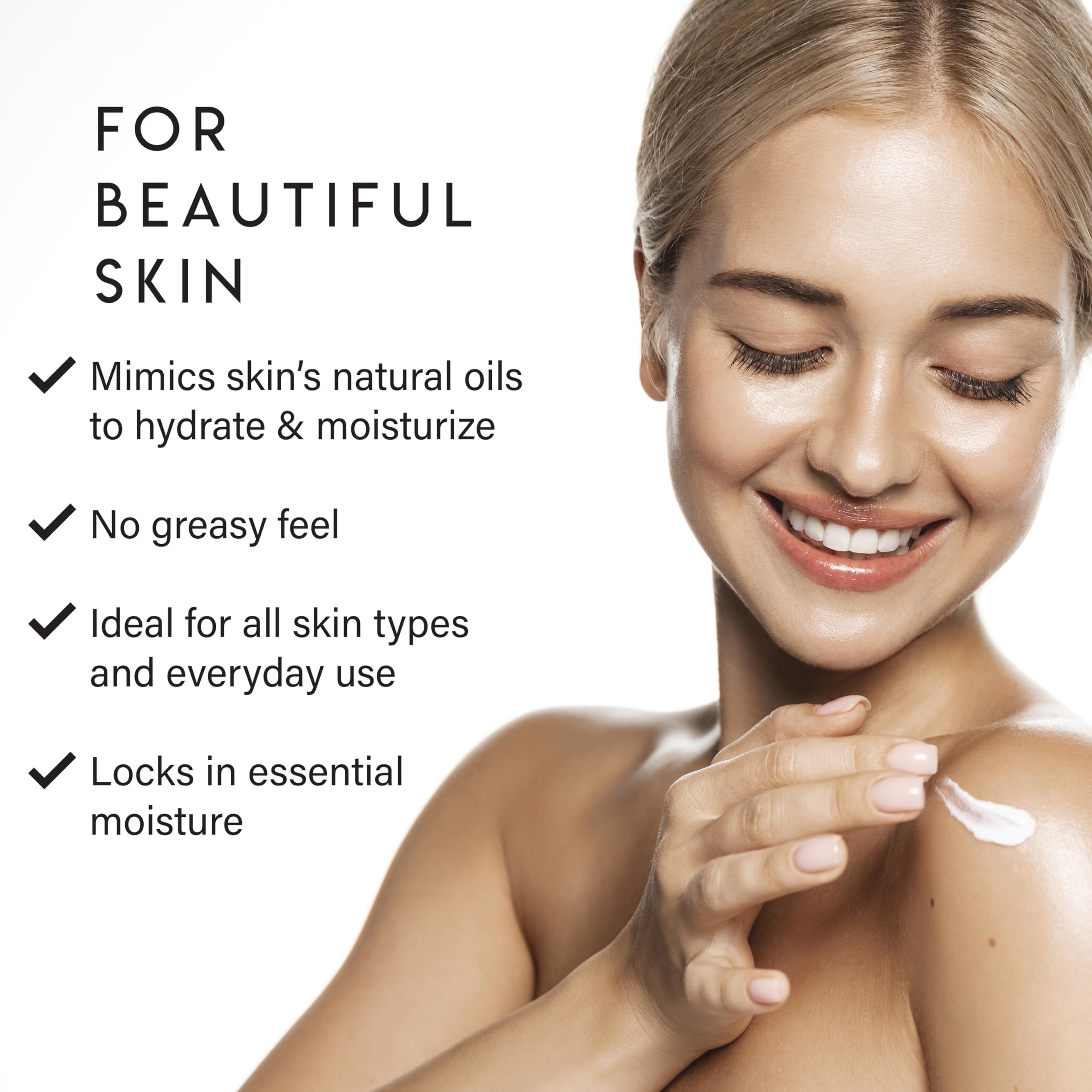 ALURAM Moisturizing Body Lotion, Hydrating Coconut Water & Squalane Cream Moisturizer for Soft Skin, Vegan, 18 Fl Oz
