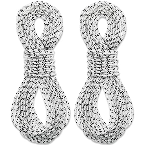 2 Pcs Outdoor Patio Umbrella Cord Line Nylon Rope 20 ft Patio Umbrella Replacement Parts Patio Umbrella String Replacement for Outdoor Patio Umbrella and Base Replacement Accessories (0.12'' Diameter)
