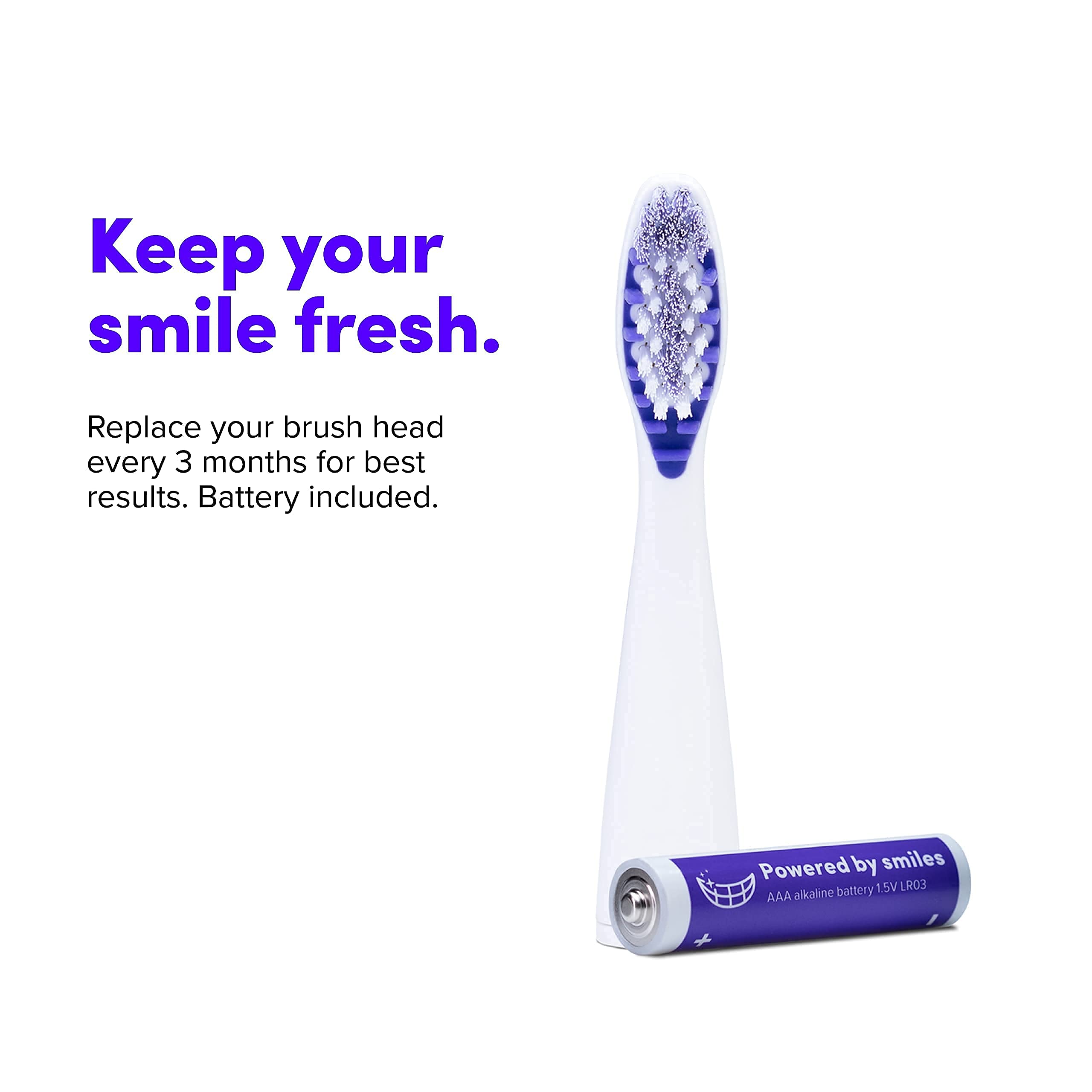 SmileDirectClub Smiles for 2 Bundle – 2 Electric Toothbrushes, 1 Replacement Brush Head