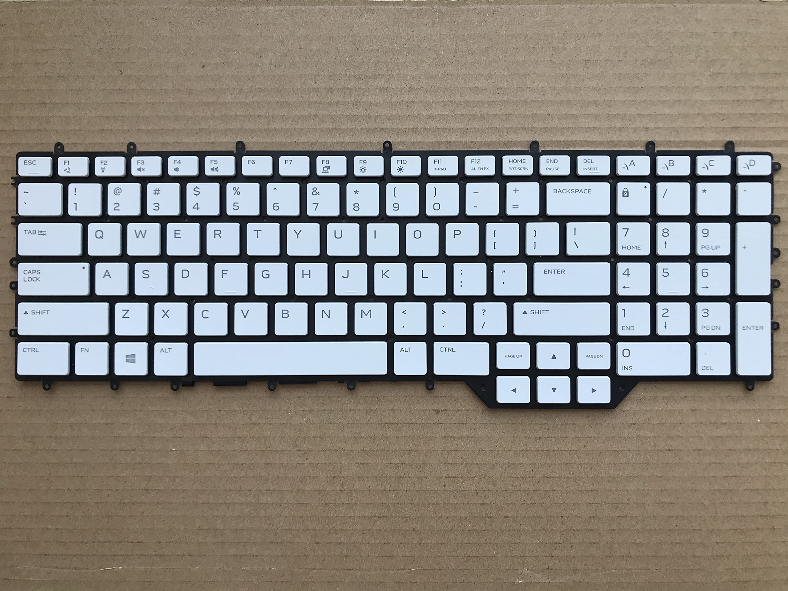 Original New for Dell Alienware m17 R3 17.3 inch FHD Gaming Laptop Per-Key RGB Keyboard Backlit US White