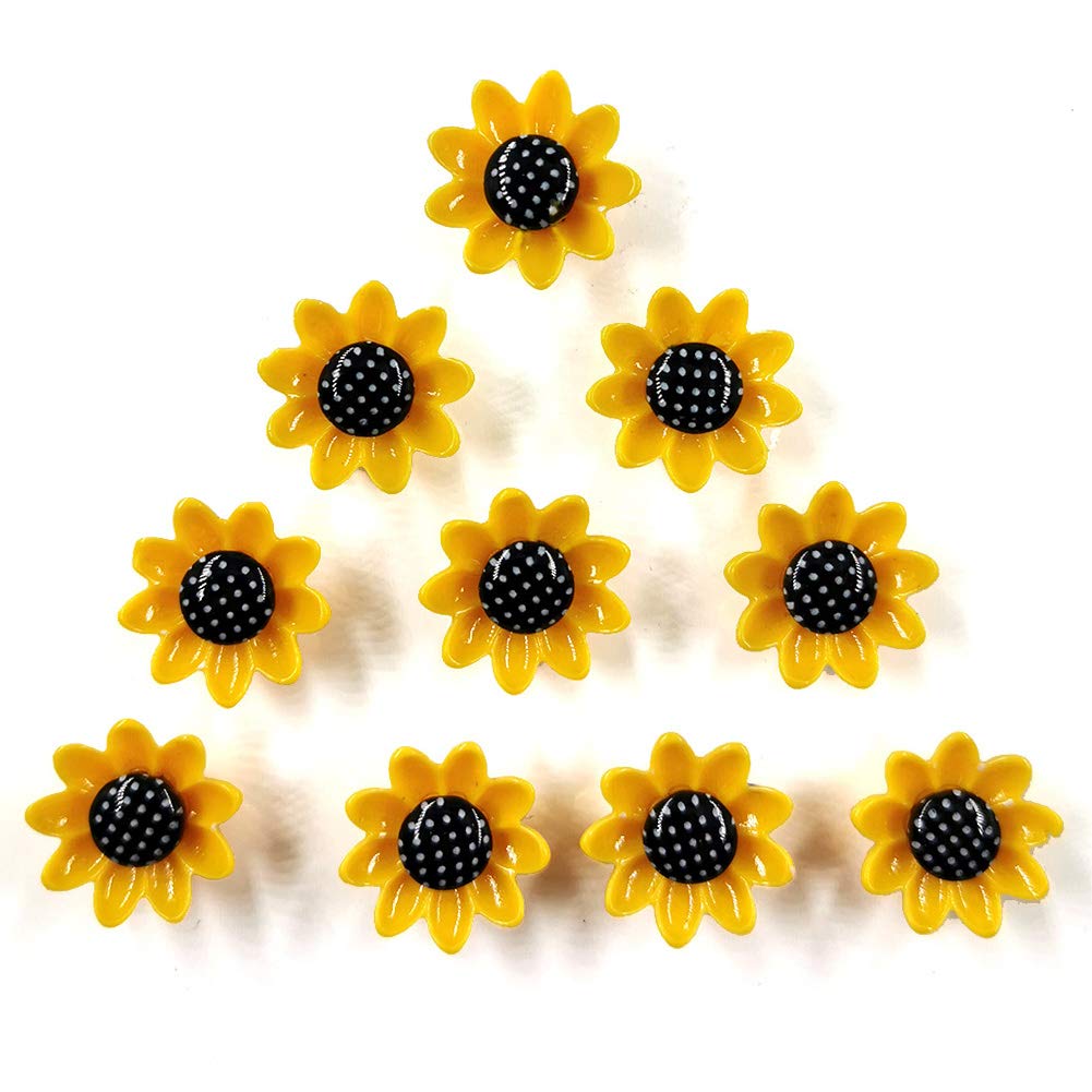 10pc Sunflower Fridge Magnets Refrigerator Decoration Magnetic Message Home Decor Kitchen Accessories