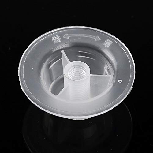 dPois Plastic Fan Blade Replacement Part with Nut Cover for Universal Standing Pedestal Fan Table Fanner General Accessories Black 3 Leaves 16 inch