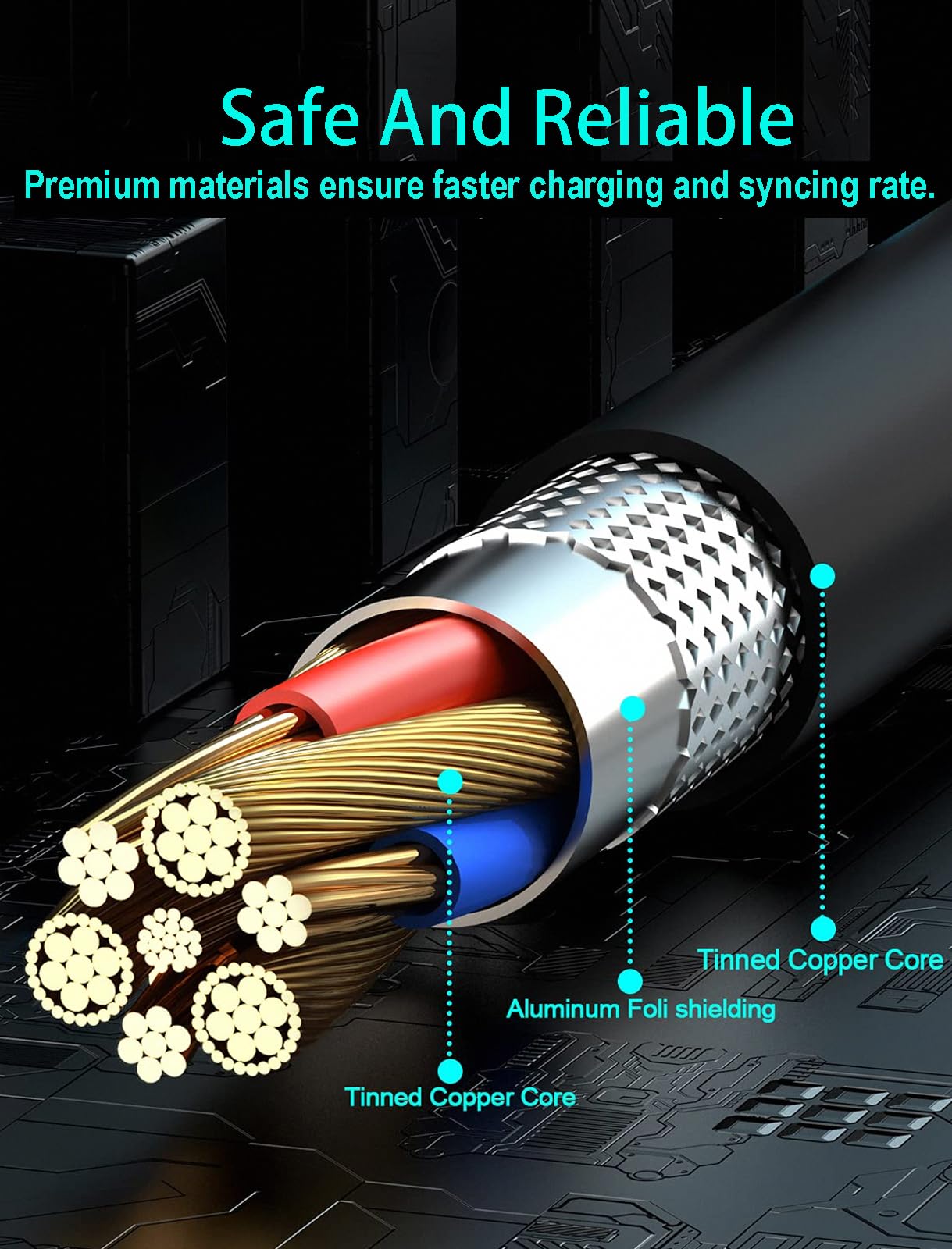 10FT/3m Fast Charging Cable for Xbox Series X S/PS5 DualSense/Switch Pro Controller,Replacement USB C Cable Charger Wire Power Cord for Nintendo Switch/Steam Deck/Samsung Galaxy S9 S8 Note 8,etc