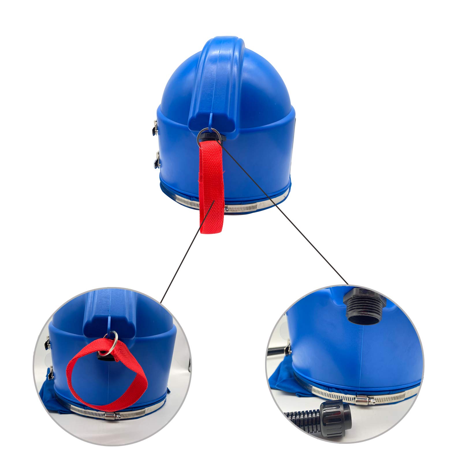 Sandblaster Helmet Safe Air Feed Sandblast Helmet with Shoulder Protective Sand Blast Hood Protector for Sandblasting Equipped with A Sandblaster Thermostat