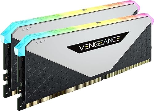 CORSAIR VENGEANCE RGB RT 32GB (2x16GB) DDR4 3600 (PC4-28800) C18 1.35V Desktop Memory