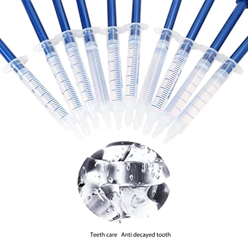 10Pcs White Gel, 44% Teeth Whitening Kit, 44% CP Teeth Whitening Gel, White Dental System at Home Teeth Whitening Kit