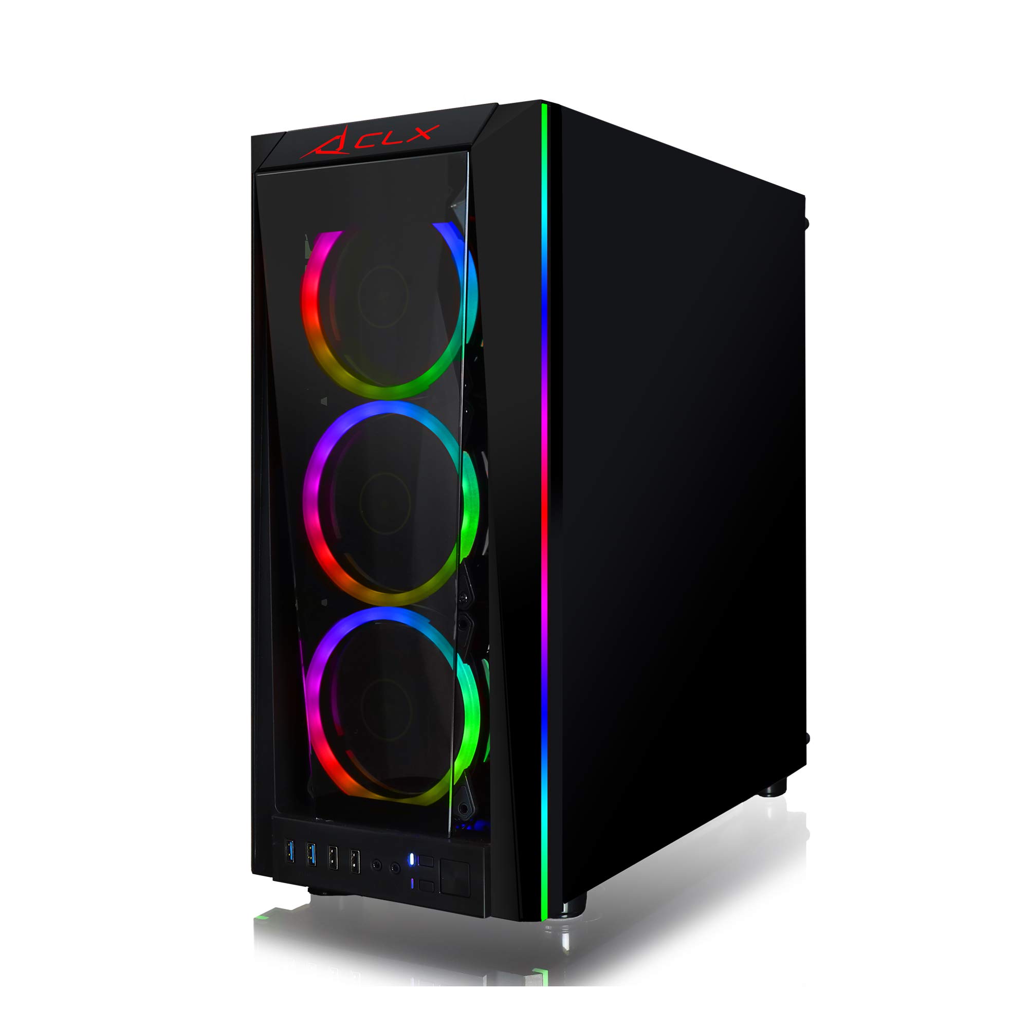 CLX Set TGMSETRTH0B11BM Gaming Desktop - Liquid Cooled AMD Ryzen 9 5950X 3.4GHz 16-Core Processor, 32GB DDR4 Memory, GeForce RTX 3080 10GB GDDR6X Graphics, 480GB SSD, 3TB HDD, WiFi, Windows 11 Home