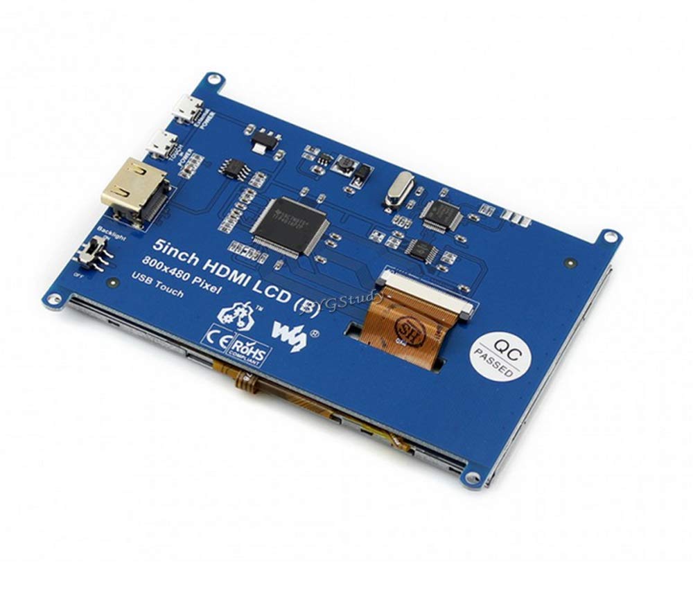 5 inch 800x480 Resistive Touch Screen HDMI interface custom Raspbian LCD mini PC Supports Raspberry Pi 3 2 1 Model B B+ A+ & BeagleBone Black & Banana Pi / Banana Pro @XYGStudy