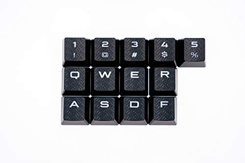 Cherry MX Key Switch FPS Backlit keycap Gray 13 Keys, Used for Corsair Gaming Keyboard! (Black)