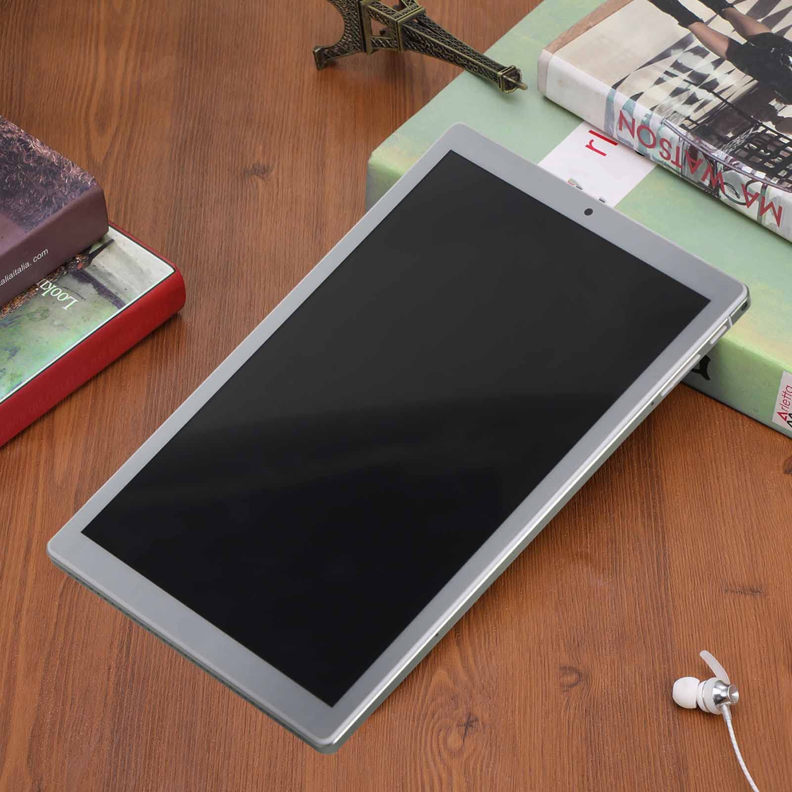 10 Inch Tablet, CPU Octa Core Dual SIM HD Tablet 64GB ROM 4GB RAM for Entertainment (US Plug)