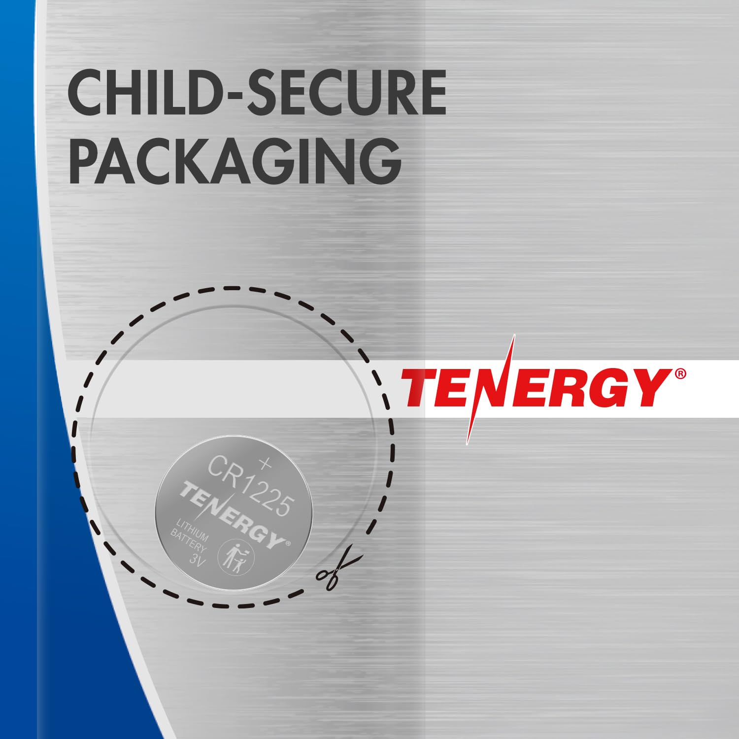 Tenergy 3 Volt Battery CR1225, Button Cell Batteries, Ideal for Thermometers, Key Fobs, Laser Pointers, Medical Devices, Calculators, and More, 5 Pack
