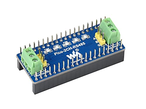 Waveshare 2-Channel RS485 Module for Raspberry Pi Pico Incorporates RS485 Transceiver SP3485 Using UART Bus