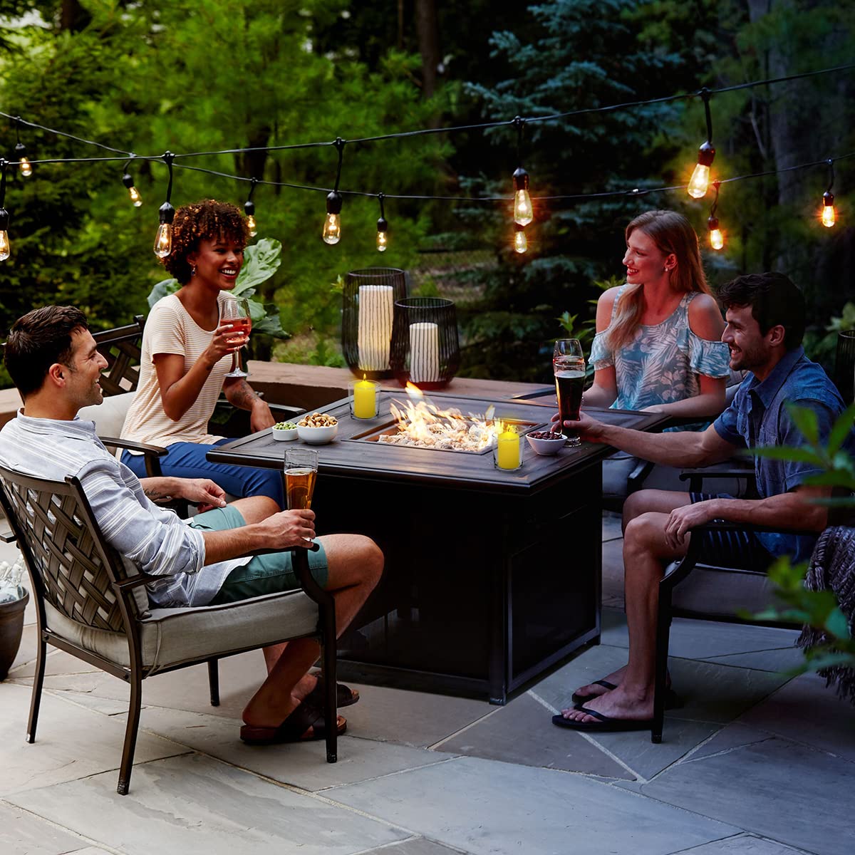 12 Pack 2x3 Inch Citronella Pillar Candles Outdoor Indoor, 22 Hours Dripless Smokeless Yellow Candles for for Home Garden Pool Porch