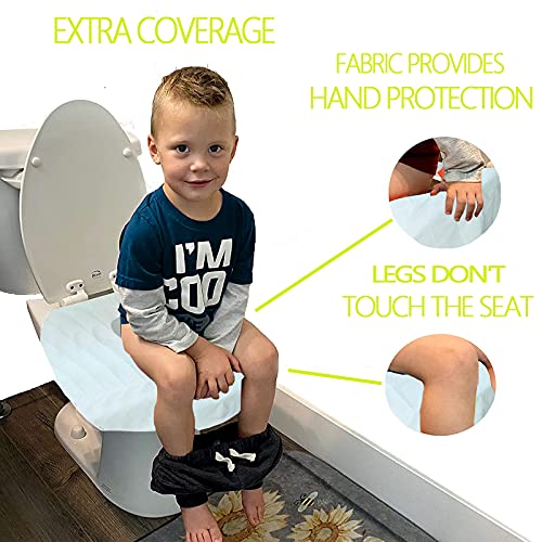 Toilet Seat Covers Disposable,50Pcs Waterproof Individually Wrapped Large Portable Potty Seat Covers for Kids Potty Training, Road Trip and Public Restrooms