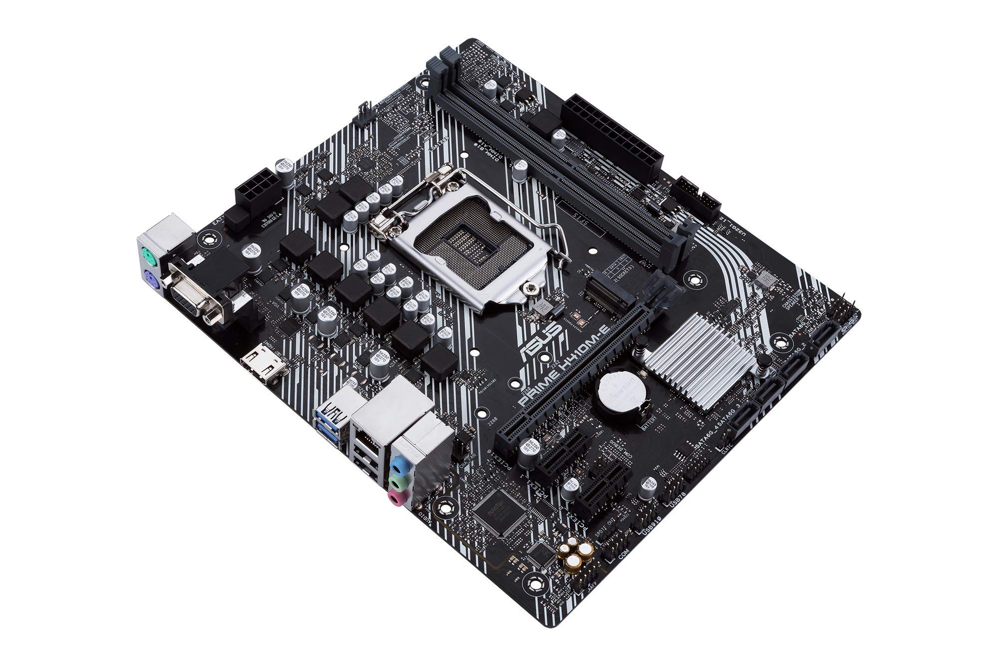 ASUS Prime H410M-E LGA1200 (Intel® 10th Gen) Micro-ATX Motherboard (M.2 Support, HDMI, D-Sub, USB 3.2 Gen 1, COM Header, TPM Header, 4K@60Hz)