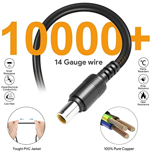 10Ft Jackery Extension Cable 14AWG Anderson Connector Solar Panel to DC 8mm Extension Cord,Connect Jackery SolarSaga 100W/100X Solar Panel to Explorer 1000/500/550/300/240/160 Portable Power Station